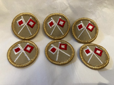 (118) Boy Scouts - Lot of -6- Signaling merit badges, offered in 2010 ...