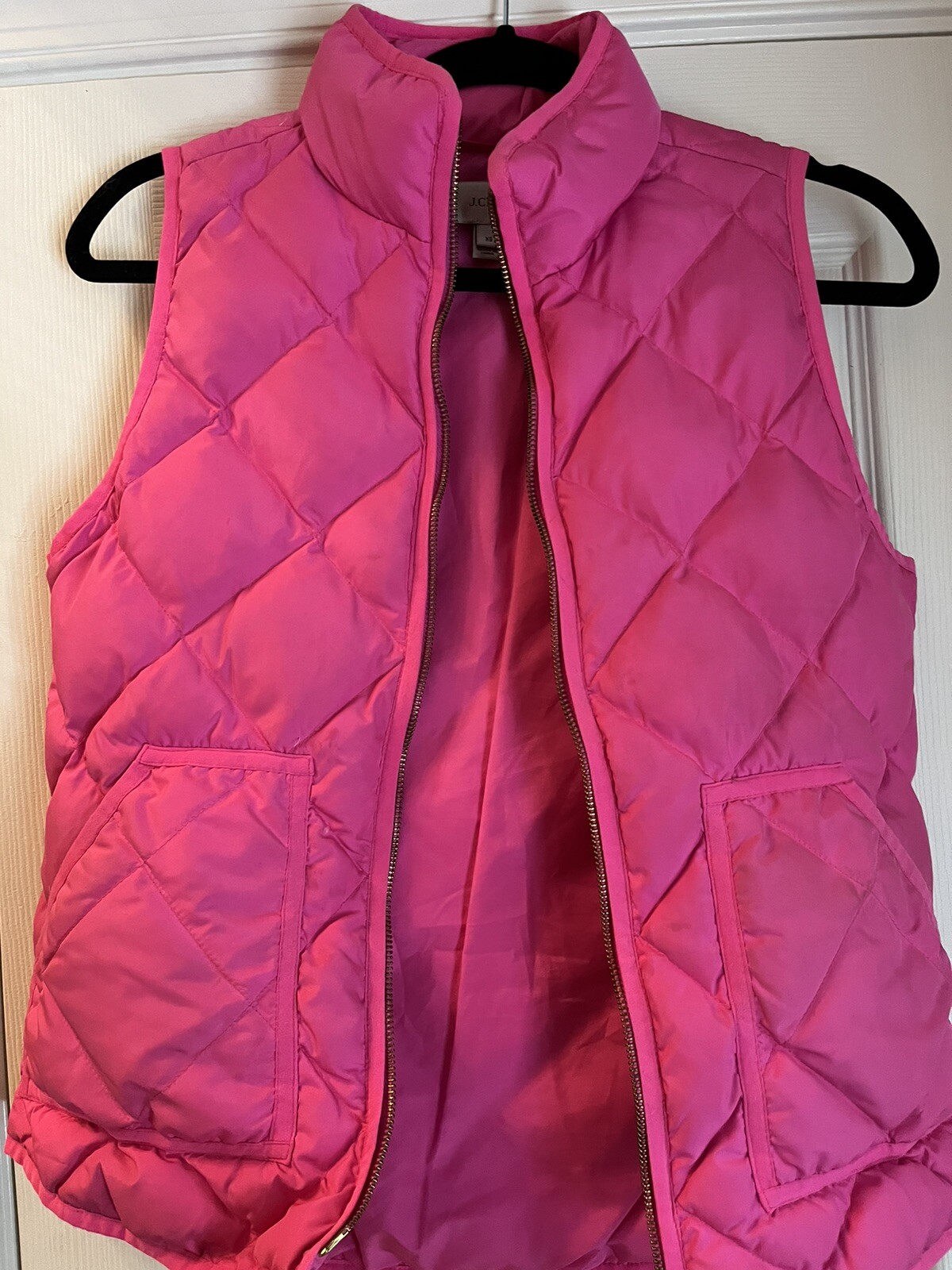 J Crew Womens Pink Puffer Vest Size XS | eBay