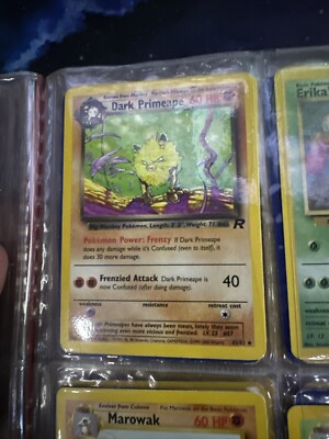1st Edition Dark Primeape 43/82 Pokemon Team Rocket Set | eBay