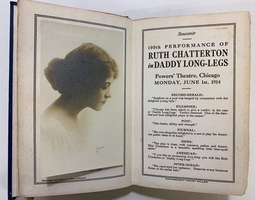 DADDY LONG LEGS Jean WEBSTER Performance Souvenir RUTH CHATTERTON ...