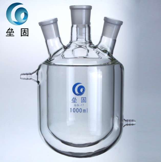 4-Necks Glass Jacketed Flask Reactor Vessel Double Layer 1000ml | eBay