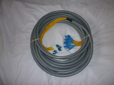 OPTICAL FIBER CABLE 53 FEET LONG 24 CONNECTORS E203950 C | eBay