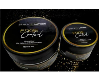 BASK & LATHER- Strong Hold, Thick Edges - Edge Control - Styling Gel ...