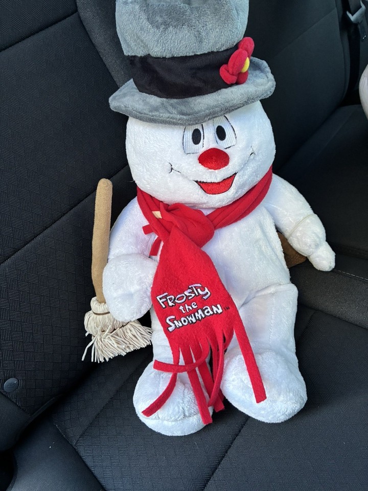 Build A Bear Frosty The Snowman 18" Plush + Pipe and Scarf light up ...