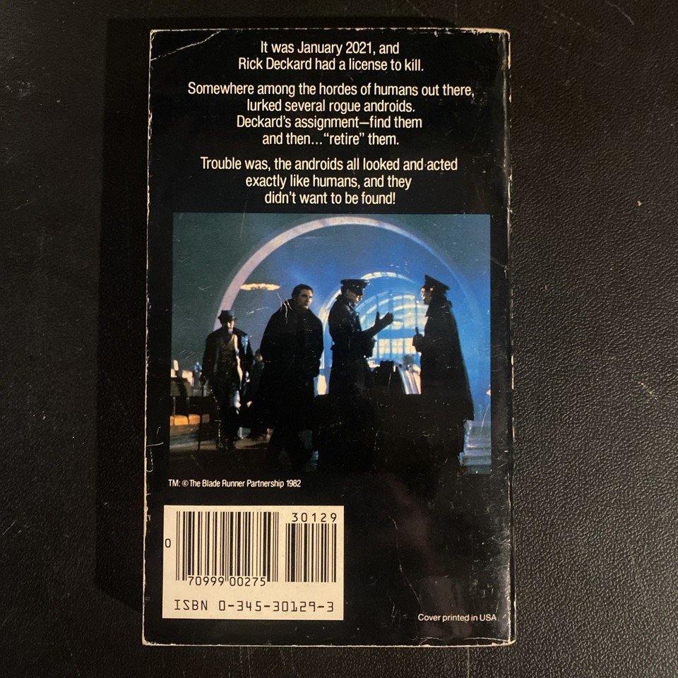 Blade Runner Do Androids Dream Of Electric Sheep Philip K Dick Movie ...