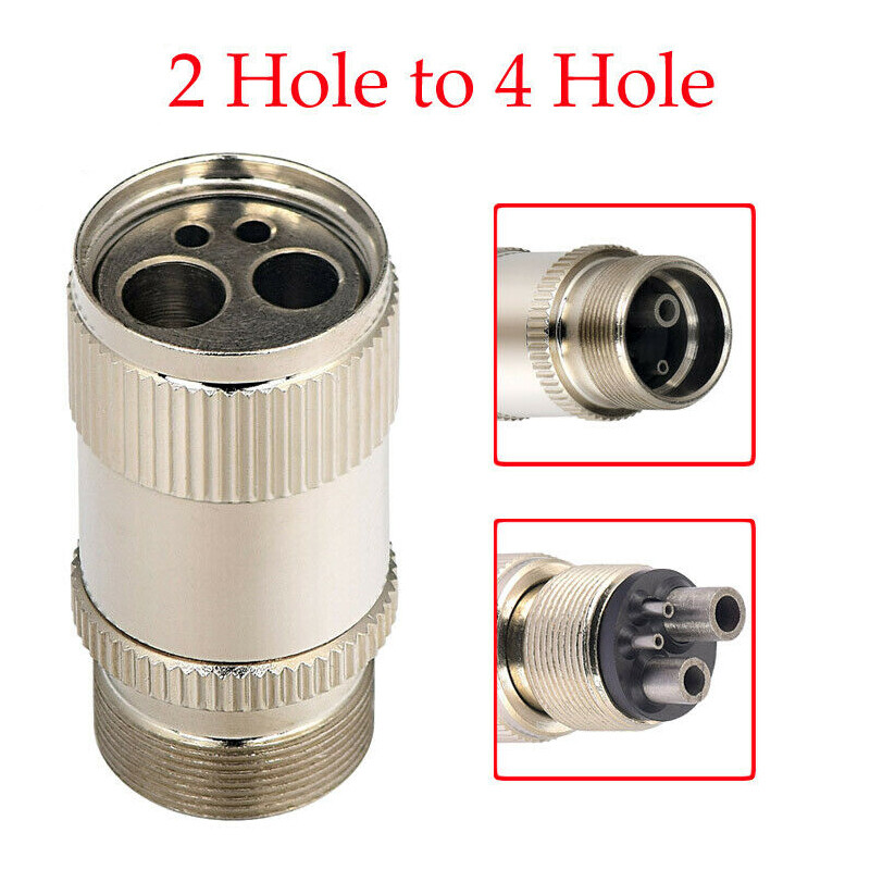 Dental 2 to 4 & 4 to 2 Hole Adapter Changer Connector for High Speed ...