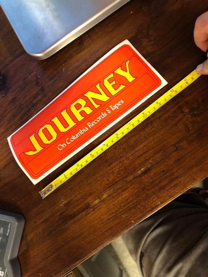 Journey Record Hype STICKER MEGA RARE PROMO ITEM VINTAGE 1970s era ...