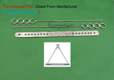 TONSILLECTOMY DRAFFIN BIPOD STANDS WITH PLATE Chest Support 3Pcs Set | eBay