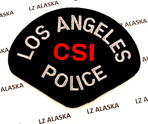 LOS ANGELES CSI POLICE PATCH w/RED SLEEVE INSIGNIA (PD19) CALIFORNIA | eBay