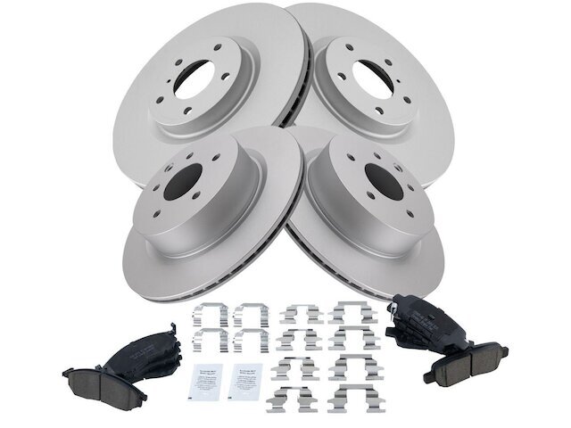 Front and Rear Brake Pad and Rotor Kit fits G37 2009-2013 3.7L V6 Sedan ...