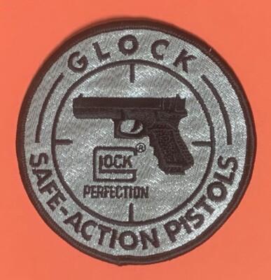 Glock PATCH 3.5" Diameter Safe Action Pistol / Glock Perfection SILVER ...