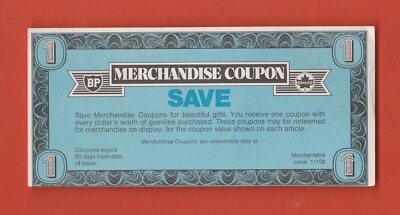 VINTAGE 1960'S BP SUPERTEST GAS STATION MERCHANDISE COUPON | eBay