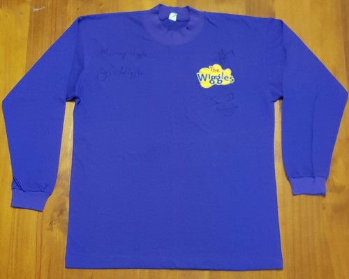 The Wiggles - original purple skivvy autographed / signed by the Sam ...