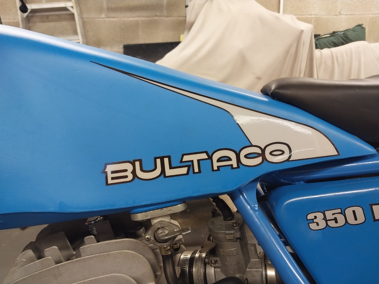 BULTACO SHERPA 250 350 198 199 PETROL TANK THICK GRAPHICS DECALS ...