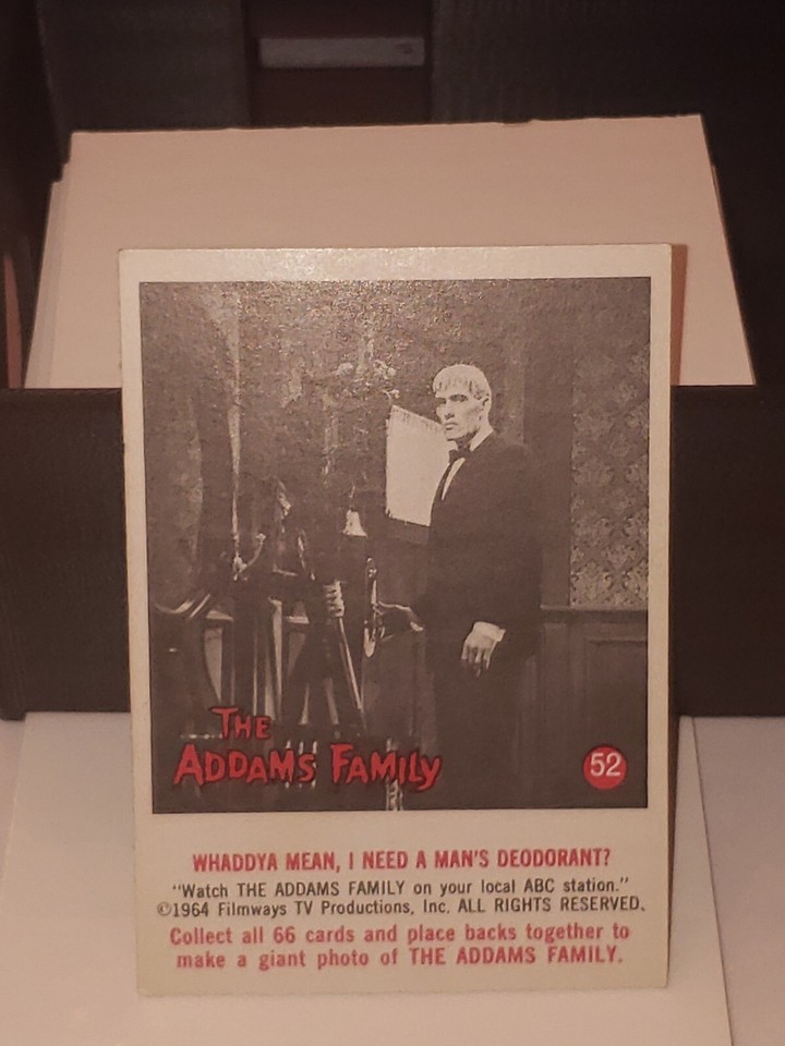 1964 DONRUSS THE ADDAMS FAMILY TRADING CARD- Lurch #52-Excellent ...