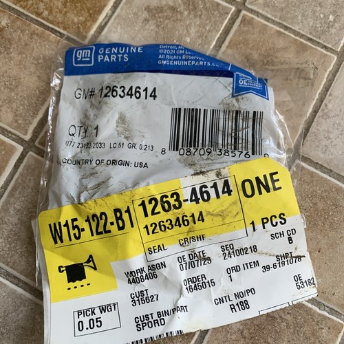 Genuine GM Front Crankshaft Engine Oil Seal 2014-2024 12634614 OEM NEW ...