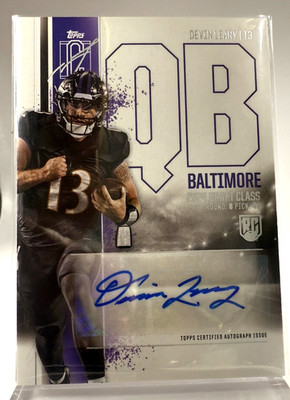 DEVIN LEARY: 2024 Topps Signature. Signed Rookie Card. Baltimore Ravens ...