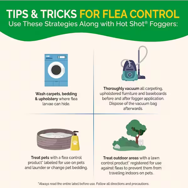 Bug Bomb Indoor Pest Control Fogger Kill roaches Spiders Flies Fleas ...