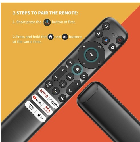 Voice Replacement Remote For Tclgoogletvremote Compatible With Tcl Q6 ...