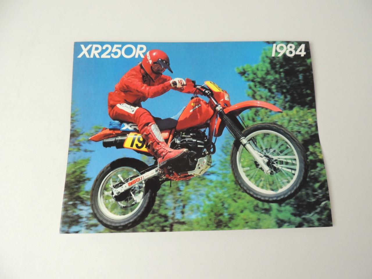 NOS 1984 Honda XR250R XR250 Dealer Brochure L121 | eBay