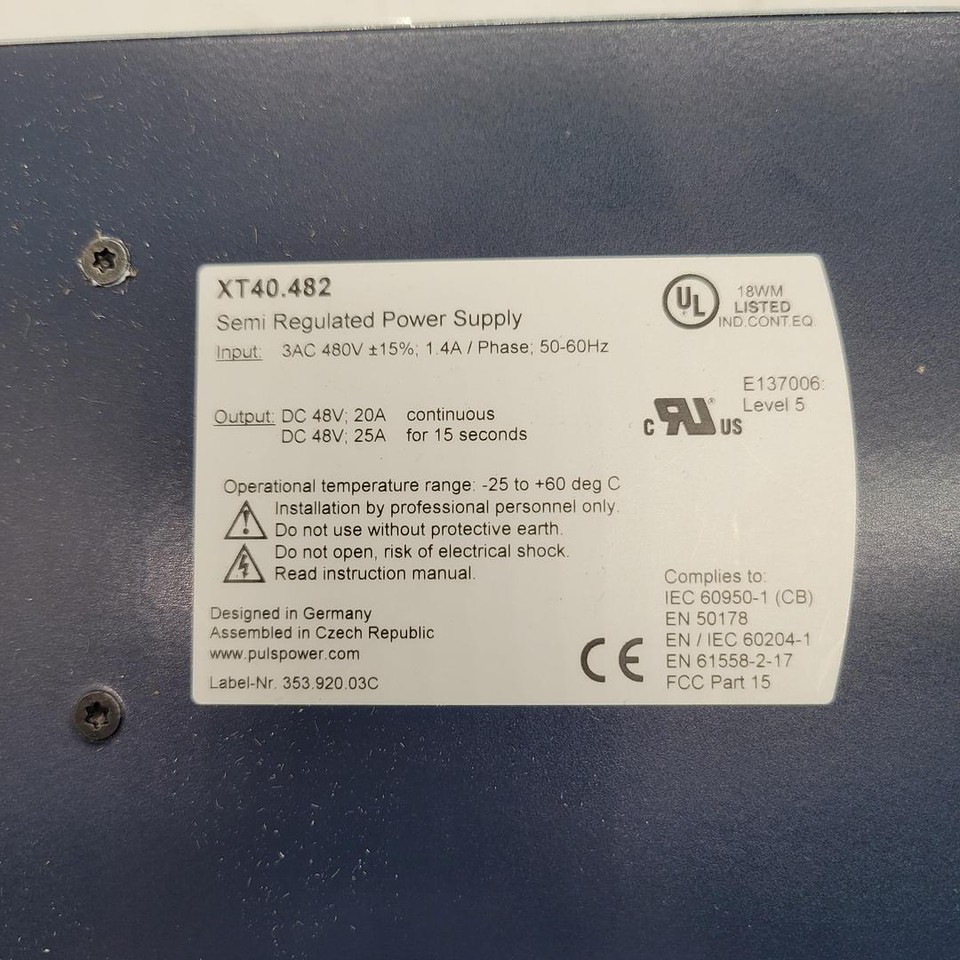 PULS Dimension XT40 Power Supply XT40.482 | eBay