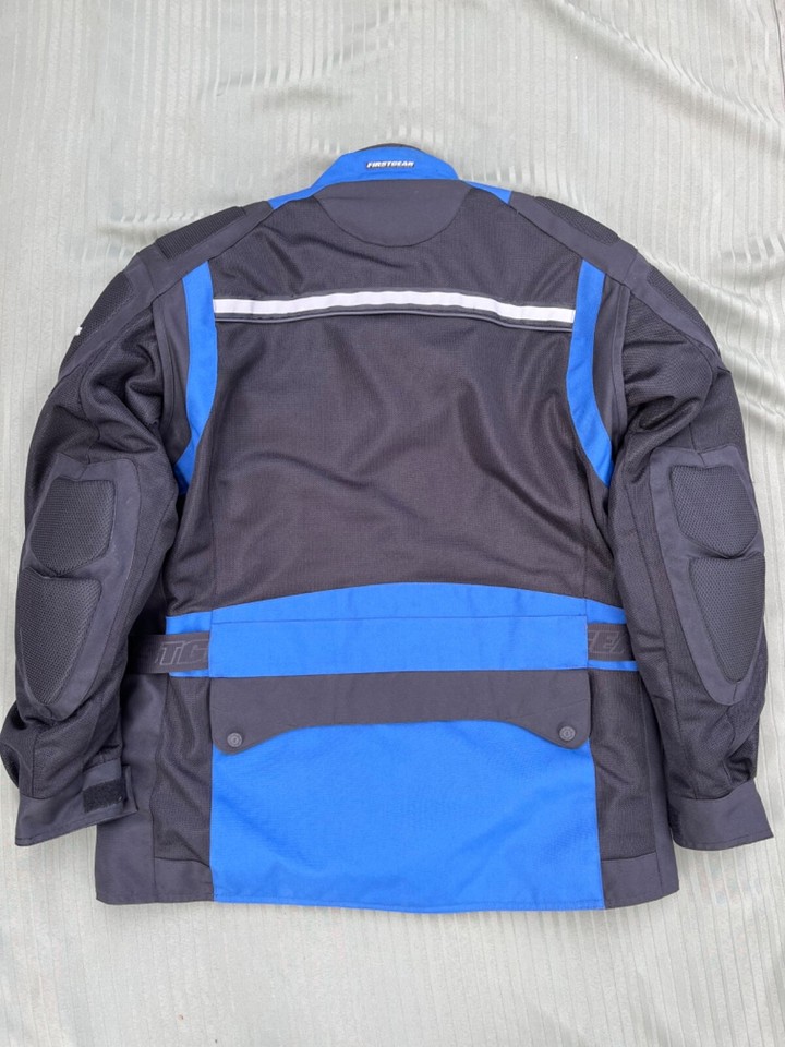 First Gear Kilimanjaro Air Blue/Black Hypertex Sz Medium Jacket w ...