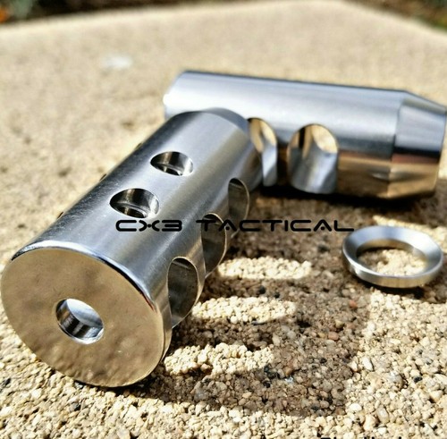 .17 HMR Stainless Steel Muzzle Brake Compensator Ruger Precision ...