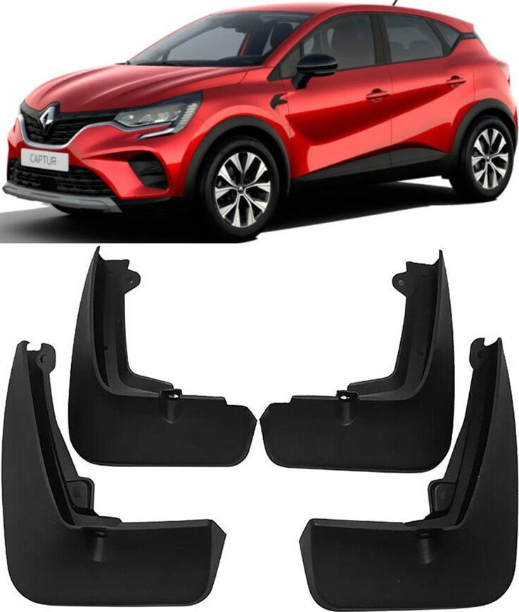 Genuine Front & Rear Splash Guards Mud Flaps Fender FOR 2020-2023 Renault Captur | eBay UK