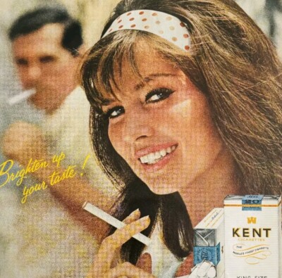 1965 Kent Cigarettes Beautiful Woman Advertisement Look Magazine ...