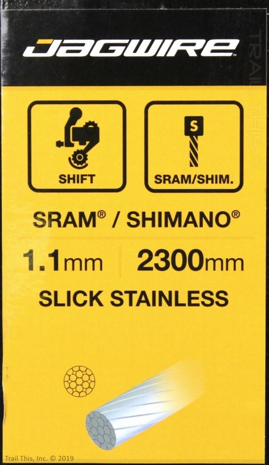 Two (2) Jagwire Slick Stainless Shift Derailleur Shifter Cables for ...
