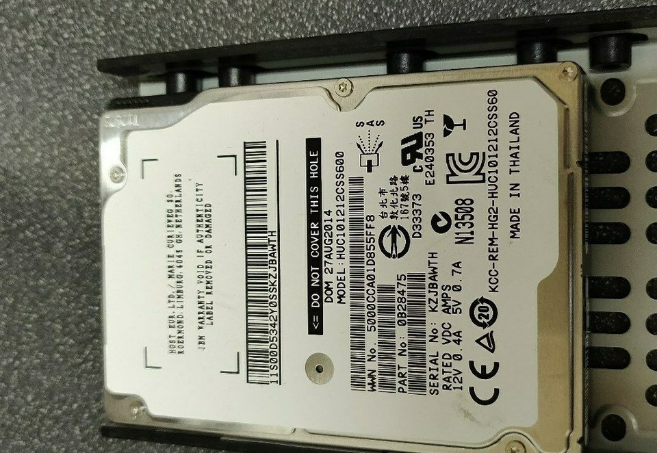 IBM 85Y6156 / 85Y6155 1.2TB 10K RPM 6Gbps SAS Hard Disk Drive - AS-IS ...