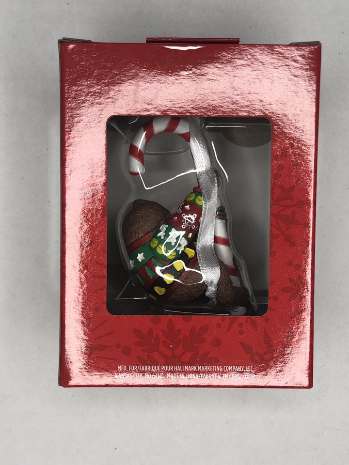 2019 Hallmark Sloth with Candy Cane Ornament Christmas Tree | eBay