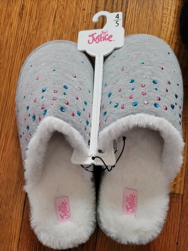NEW Girls Size 4/5 Justice Slippers | eBay