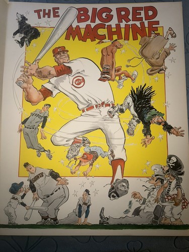 Vintage Limited Edition Lithograph Cincinnati Reds The Big Red Machine ...