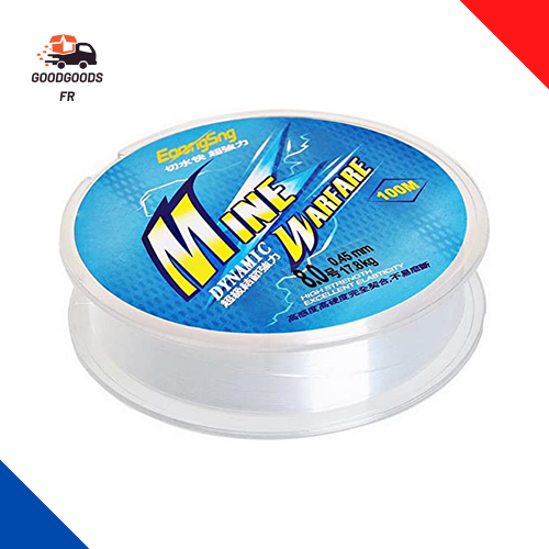 Fil De Pêche Monofilament En Nylon Transparent 100 Mètres - 8 Mm De ...