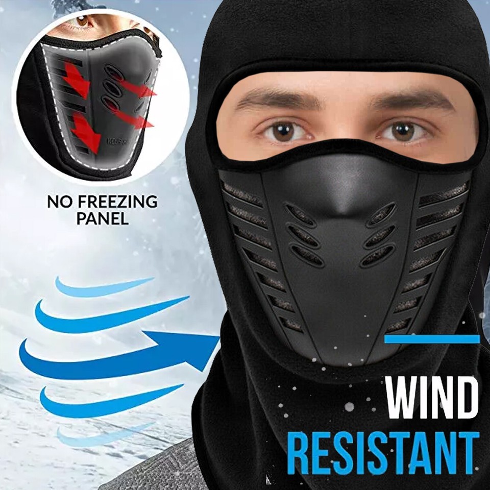 Balaclava Ski Full Face Mask Windproof Fleece Neck Warm for Winter Cold Weather | eBay