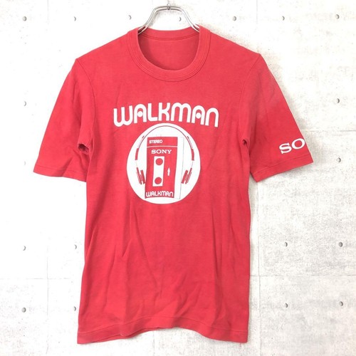 Sony Walkman Vintage TShirt Japan 80s/90s Cotton Red Used | eBay