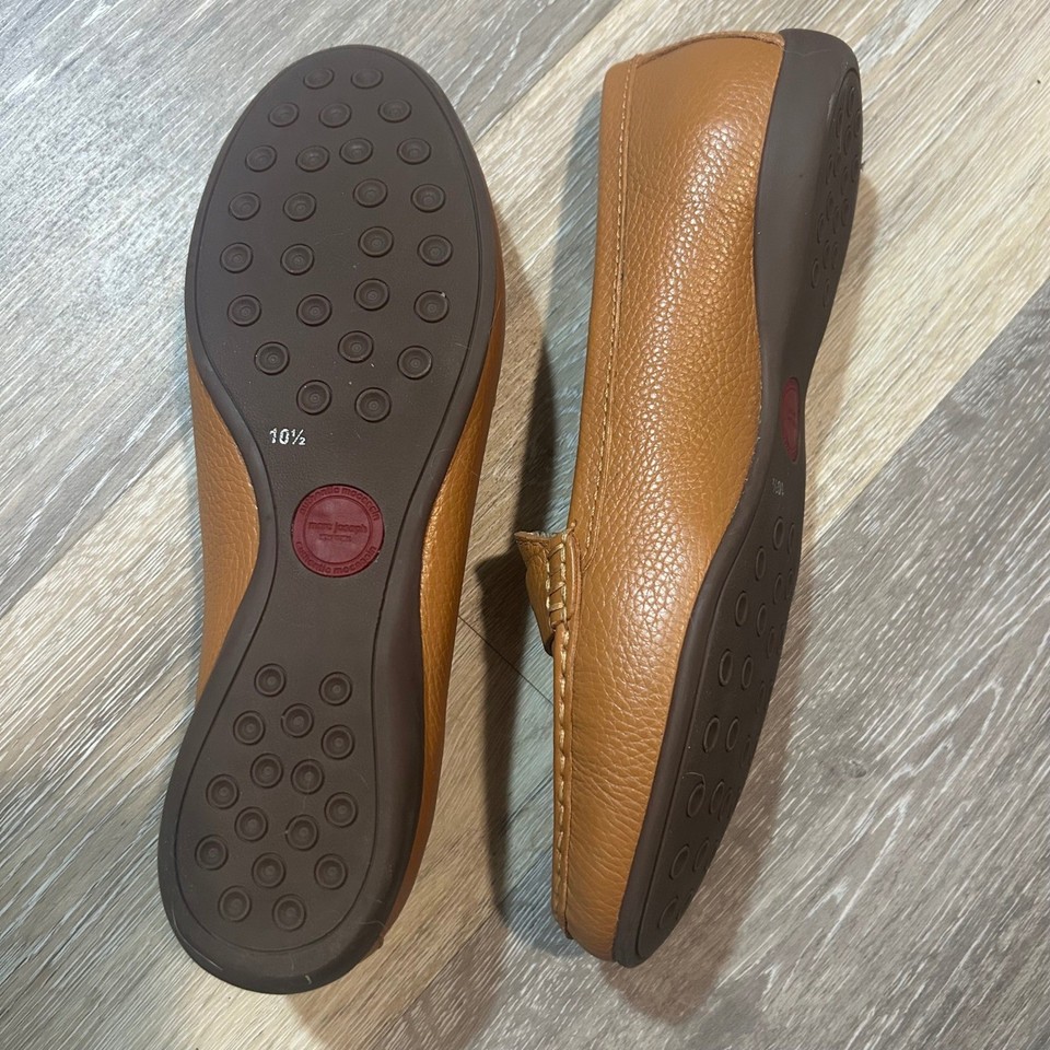 Marc Joseph Leather Loafers Comfortable Slip On Shoes Tan Brown Size 10 ...