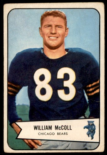 1954 Bowman #59 BILL McCOLL Chicago Bears VG-VG/EX | eBay