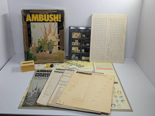AMBUSH Solitaire Squad Level WWII Combat France 1944 Victory Games 1983 ...