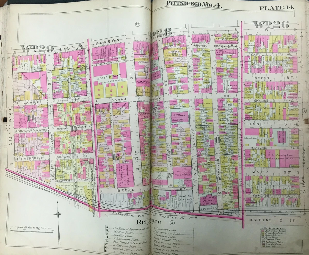 Map Of South Side Pittsburgh