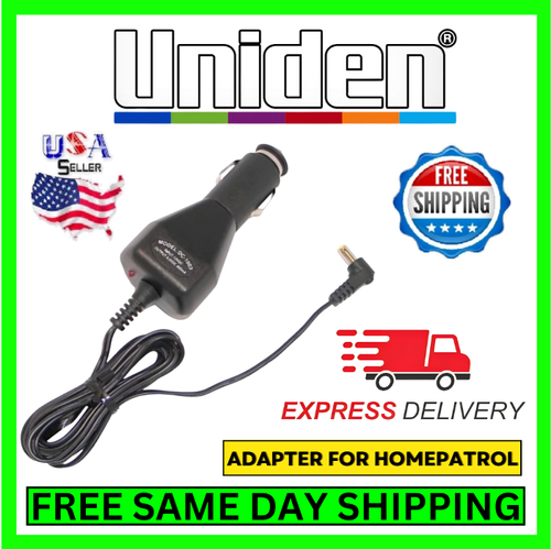 Uniden Bearcat 12V DC Adapter For HomePatrol 1 HP-1 Scanner Car Power ...