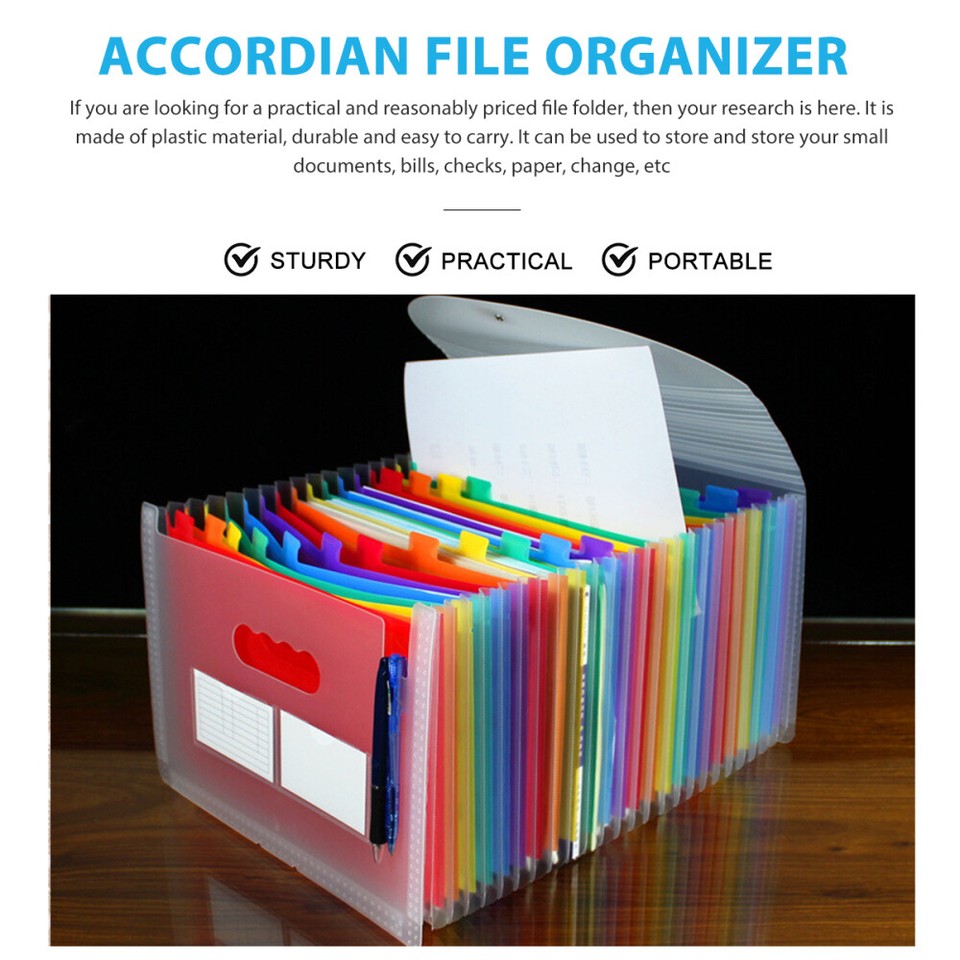Document Folders Organ File Package Buckle Design Home Organizer | eBay