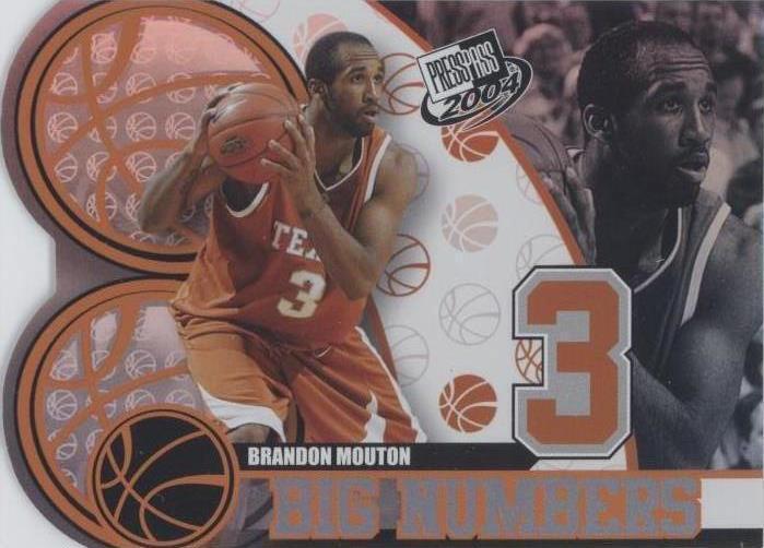 2004 Press Pass - Big Numbers Brandon Mouton #BN 13 (RC) for sale online | eBay