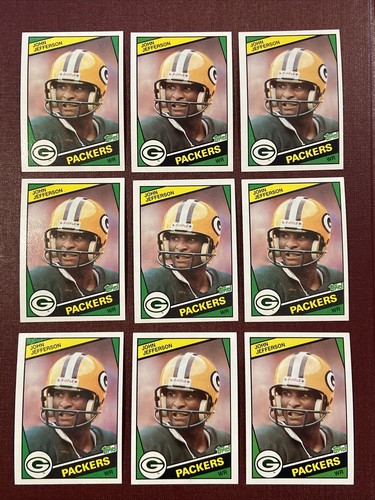 1984 Topps NFL #268 JOHN JEFFERSON 18-card LOT NM/NMMT | eBay