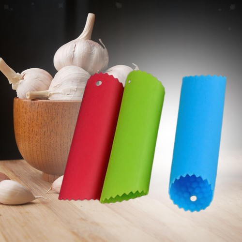 3 Pieces Silicone Garlic Peeler Easily Kitchen Tool Garlic Peeling Tube ...