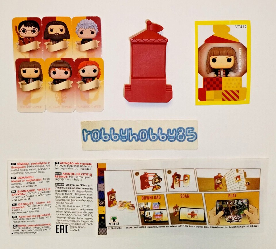 HARRY POTTER QUIDDITCH FUNKO POP SORPRESINE A SCELTA KINDER JOY ITALIA ...