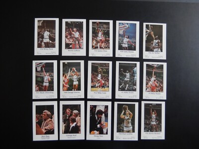 1979/80 Police Handy Dan San Antonio Spurs Team Set George Gervin ...