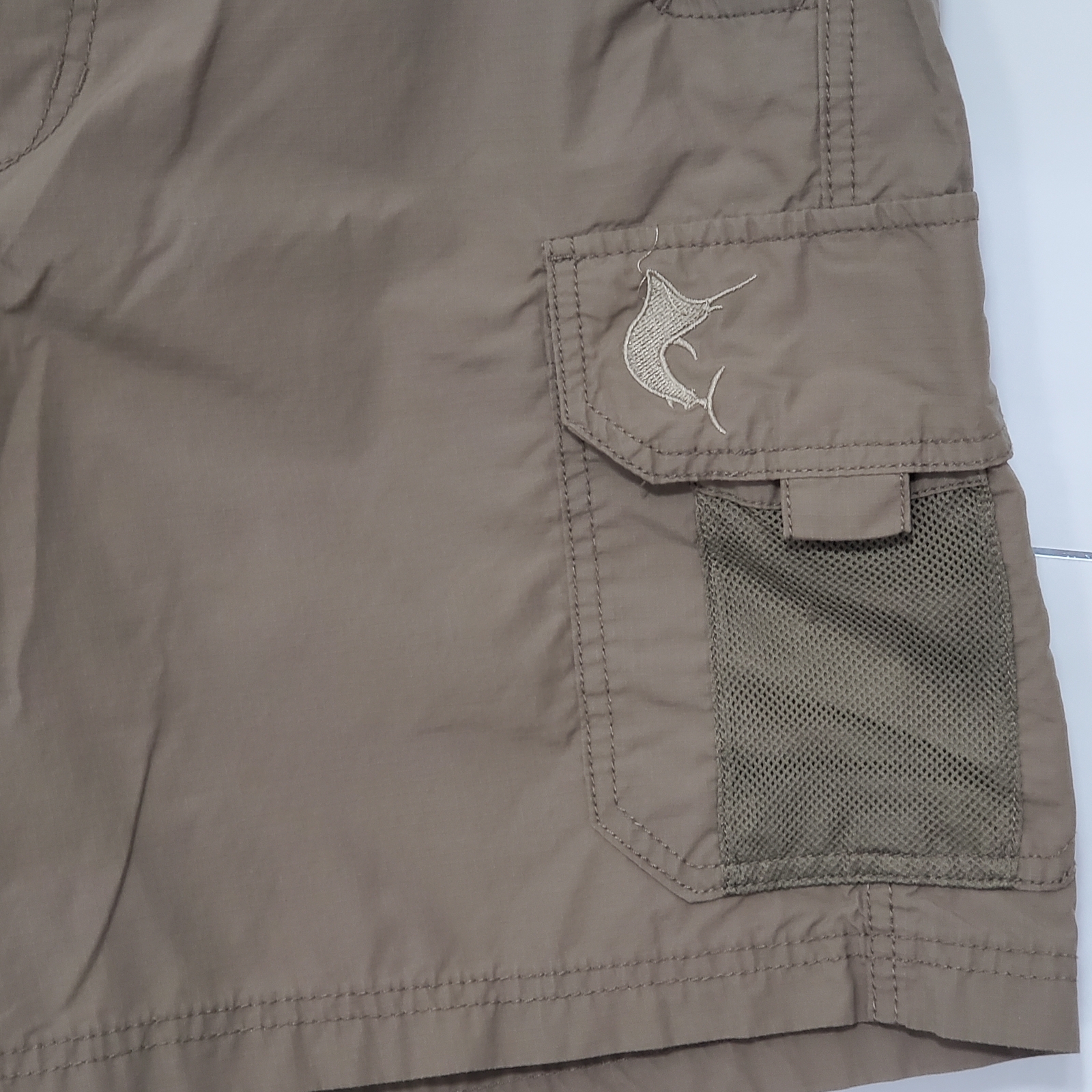 Reel Legends Brown Lightweight Fishing Cargo Shorts M… - Gem