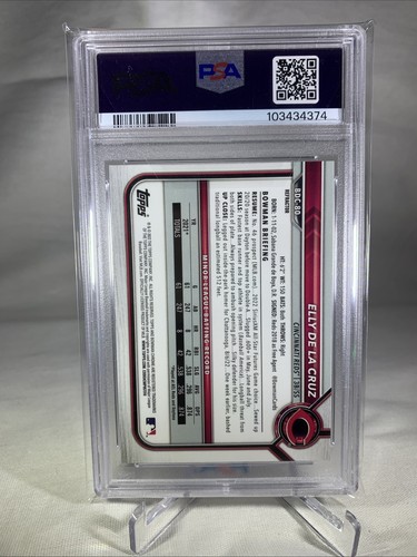 Elly De La Cruz 2022 Bowman Draft Chrome Refractor BDC80 PSA 10 | eBay